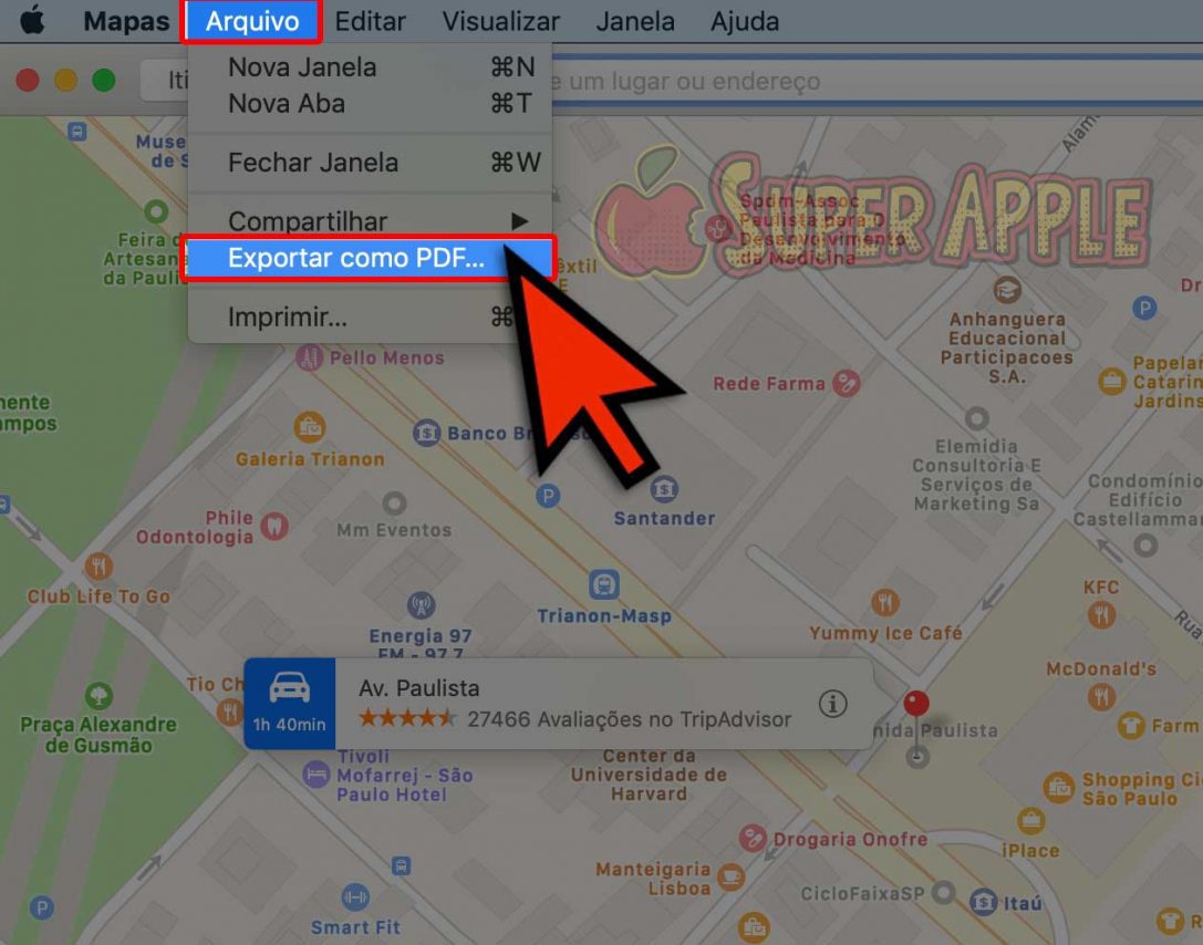 Como Salvar um Mapa em PDF no Mac - Super Apple